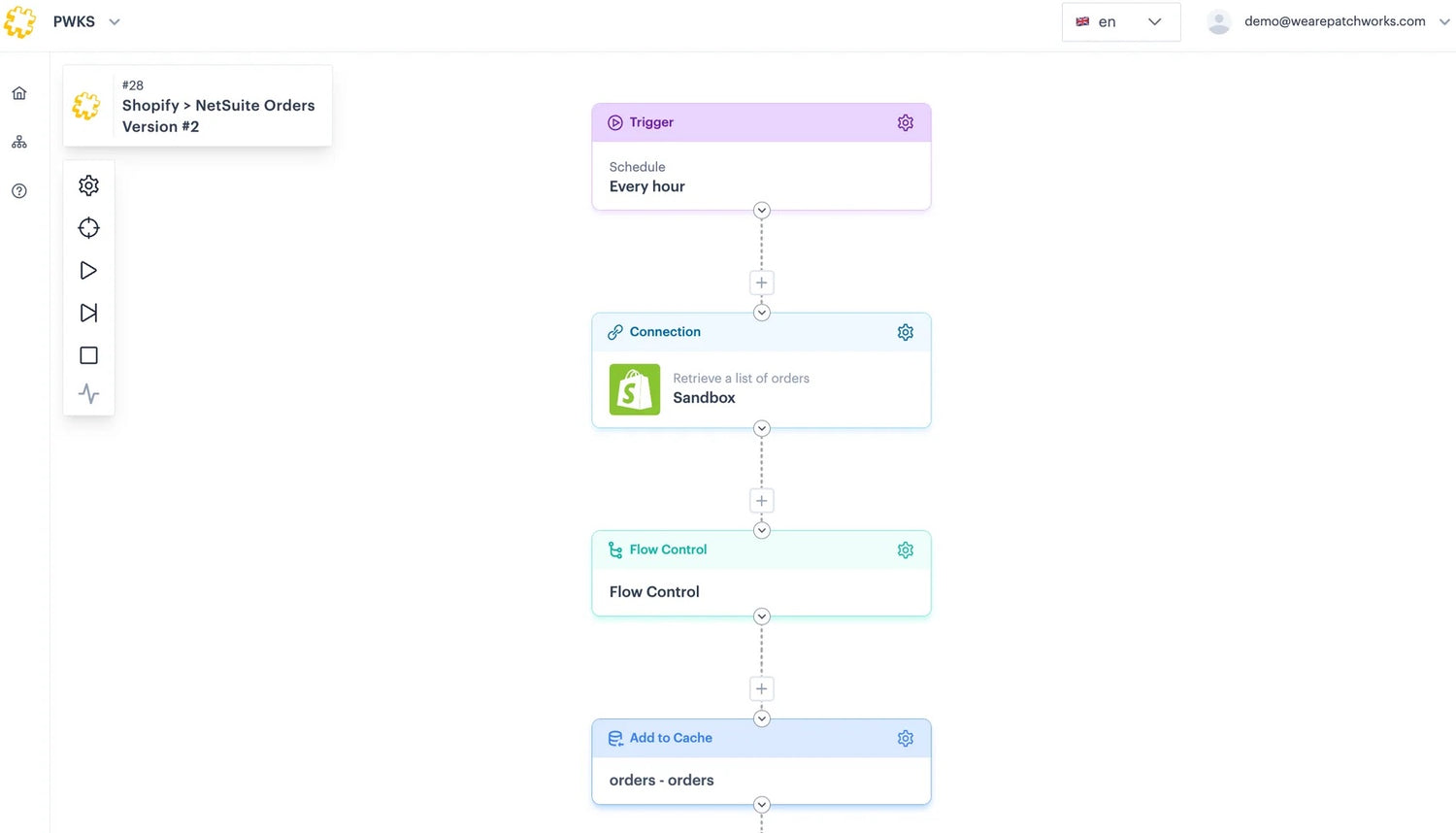 The Power of Cache and Flow Control Shapes in Patchworks Process Flows - Patchworks