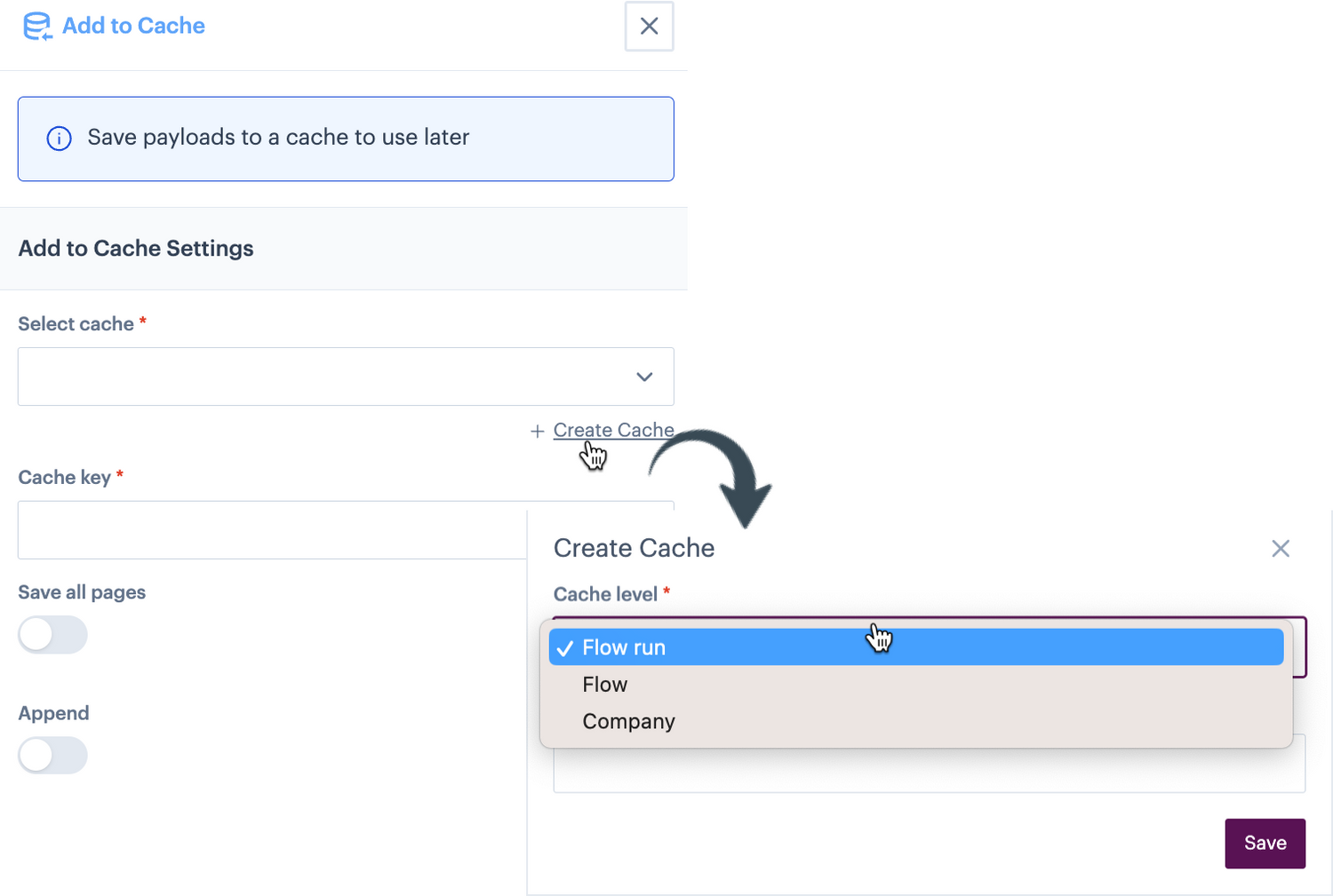 The Power of Cache and Flow Control Shapes in Patchworks Process Flows - Patchworks